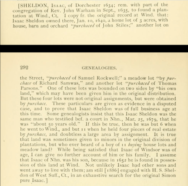 Isaac (5) & John (13) Sheldon: Were they brothers? – Sheldon Genealogy