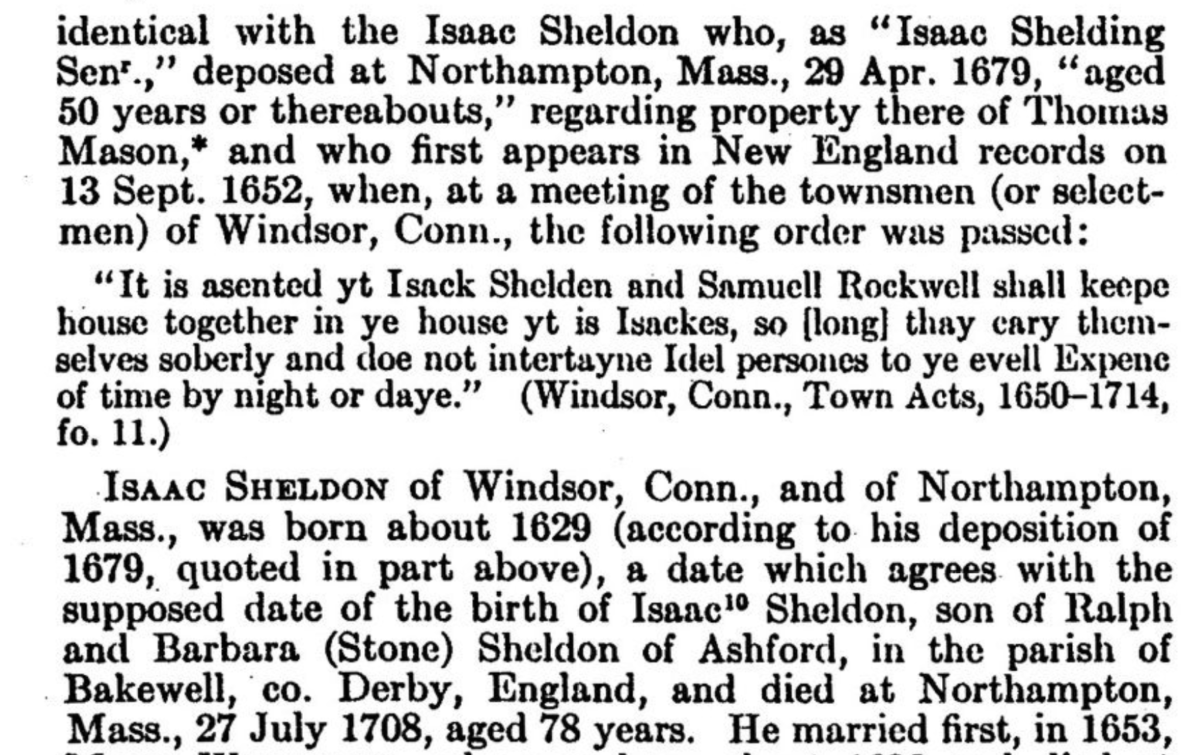 Isaac Sheldon of Windsor Connecticut is not from Derbyshire – Sheldon ...