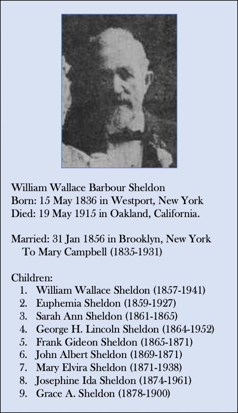 William Wallace Barbour Sheldon (1836-1915) – Sheldon Genealogy